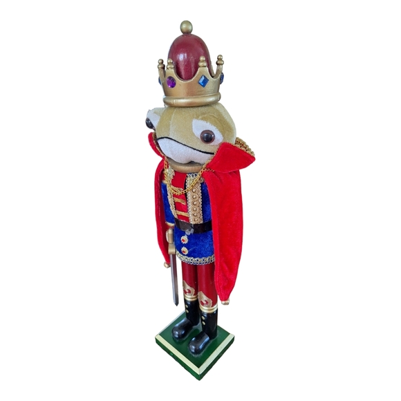 Celebrate It | Holiday | Nutcracker Frog Regal Crown Prince 6 Wood ...